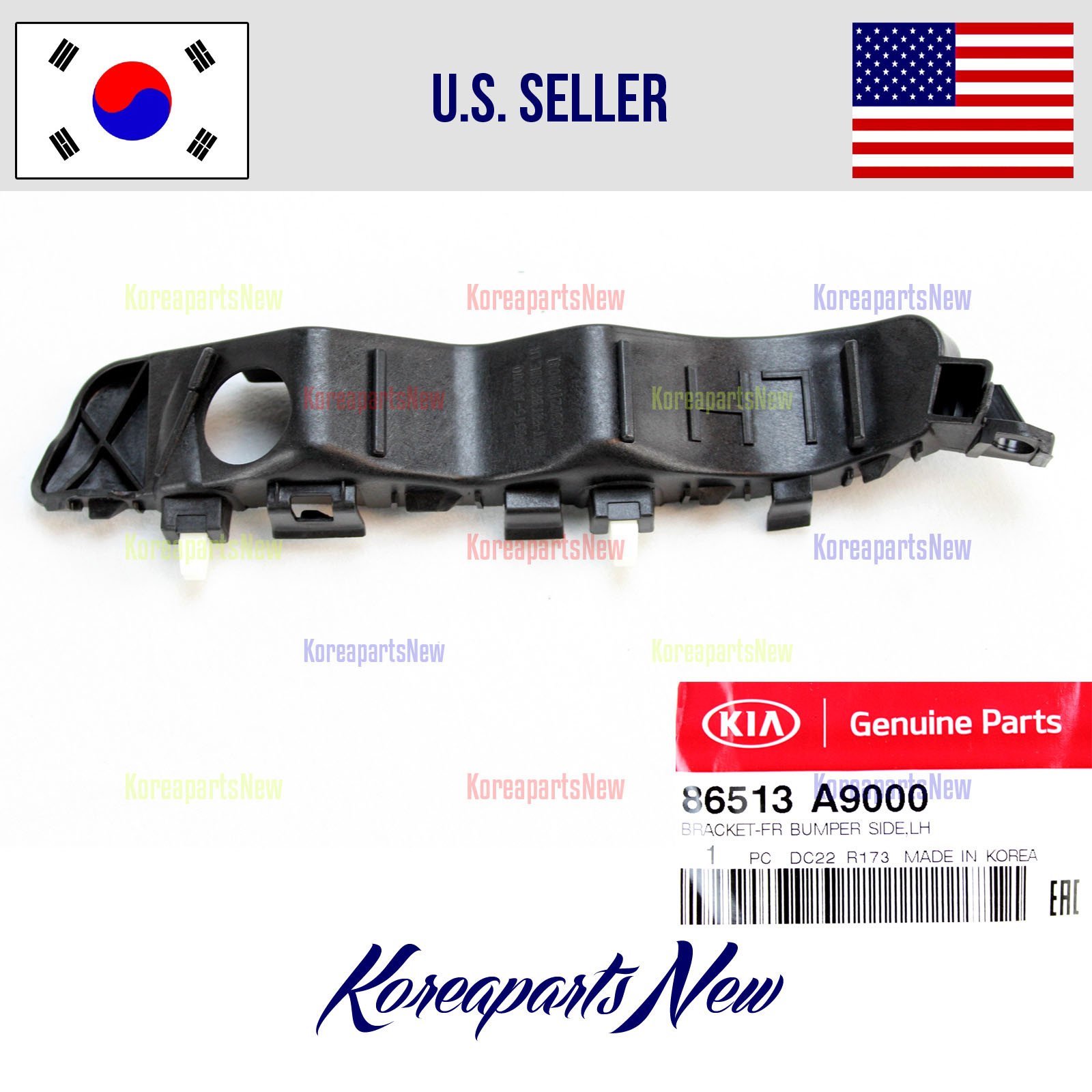 FRONT Bumper Bracket Retainer Left DRIVER 86513A9000 for Kia Sedona ...