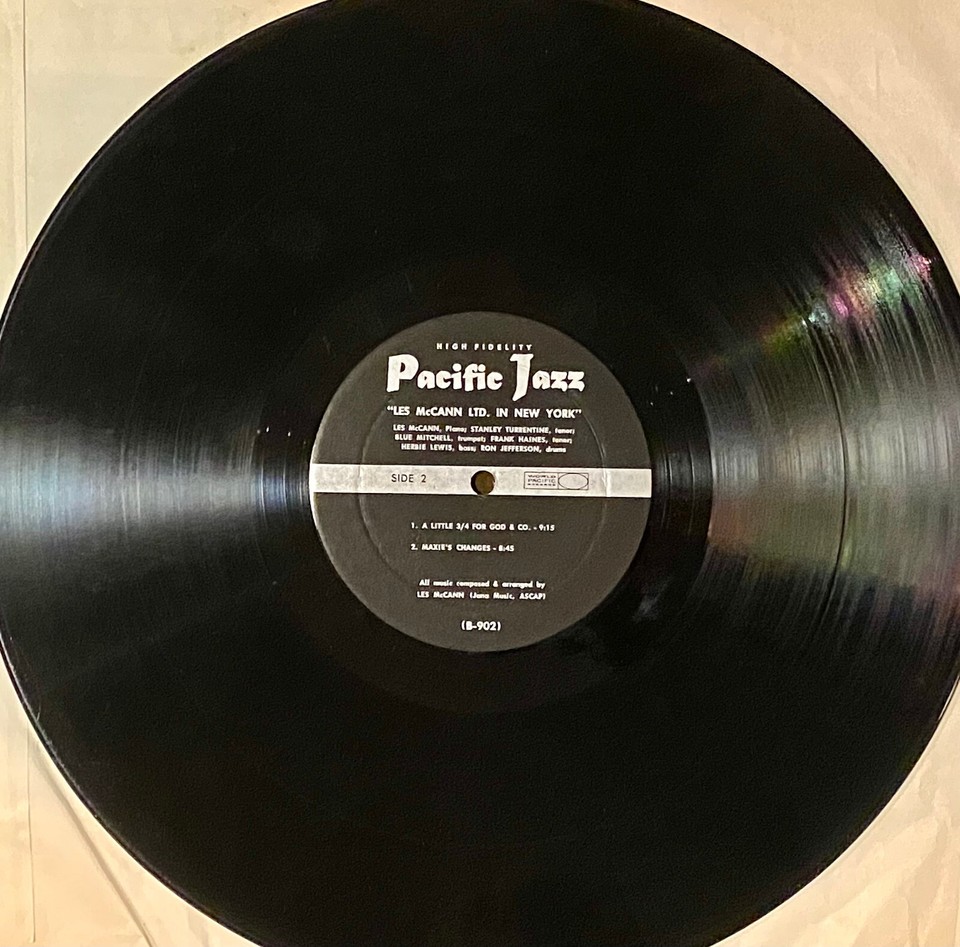 LP LES McCANN LIVE IN NEW YORK USA PACIFIC JAZZ 1st PJ-45 MONO ...