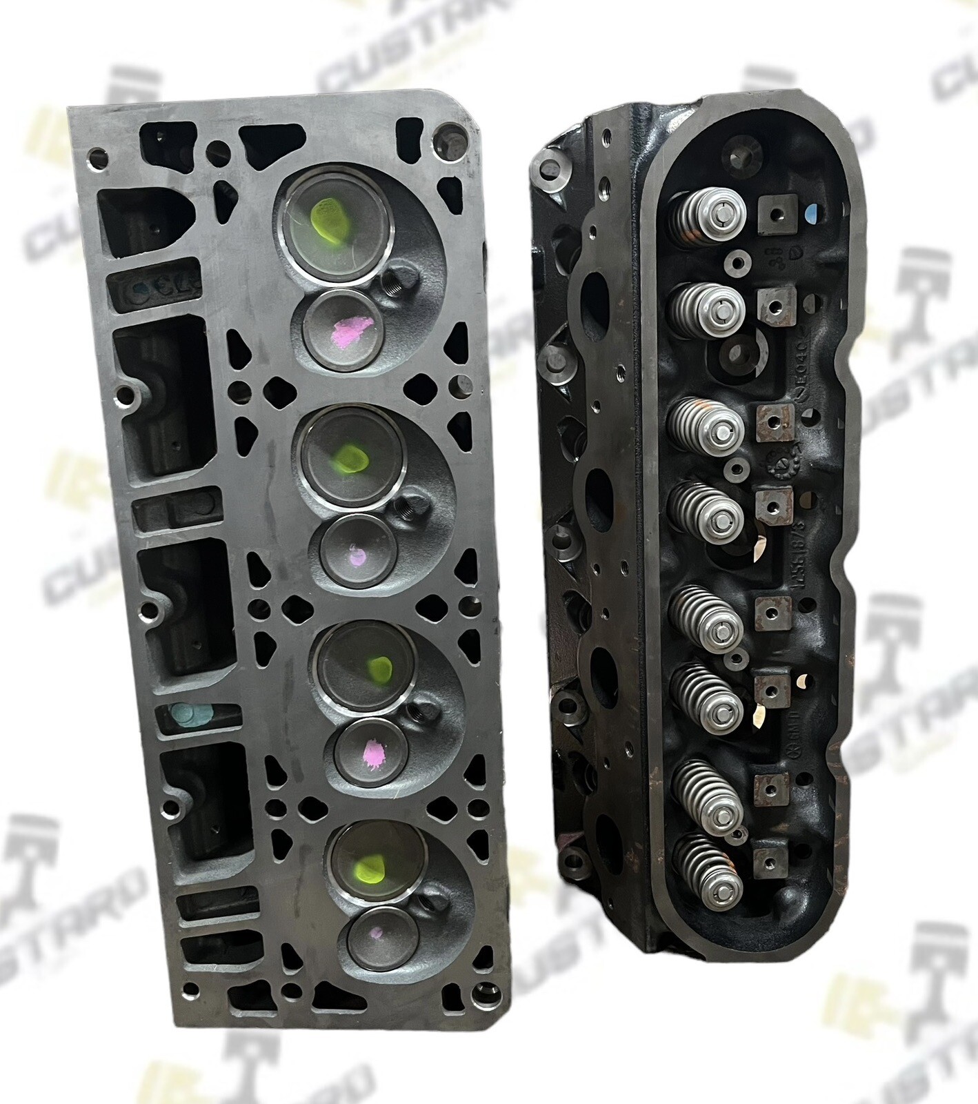 GM LS LQ4 6.0L Cylinder Head Set 873 99 - 00 CAST Suburban Silverado ...