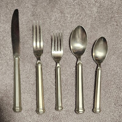 5 Piece Place Setting Gorham Pewter Octette Flatware | eBay