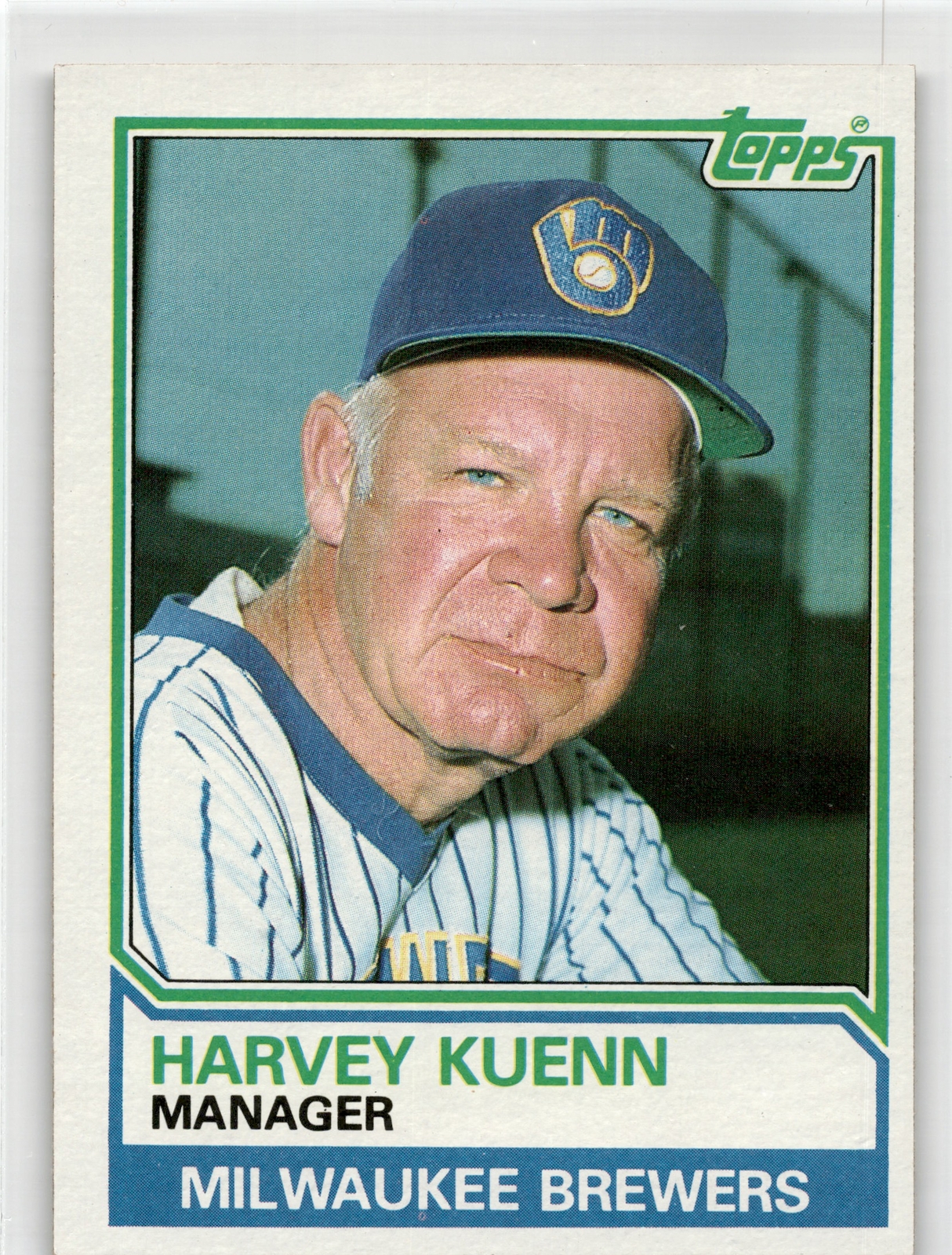 1983 Topps #726 Harvey Kuenn Milwaukee Brewers MLB Vintage Baseball ...