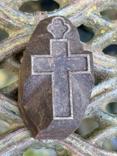 Die Antique Cross Chest Strap Iron Molded Catholic Religous | eBay
