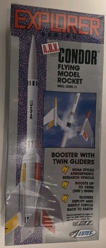 New Estes Explorer Condor Flying Model Rocket Booster With Twin Gliders ...