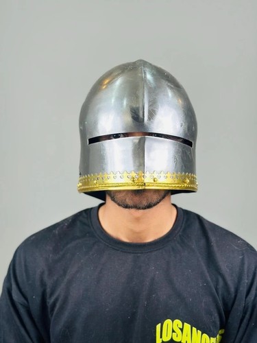 German Sallet Helmet Medieval Knight Armor 18g Mild Steel Helmet | eBay