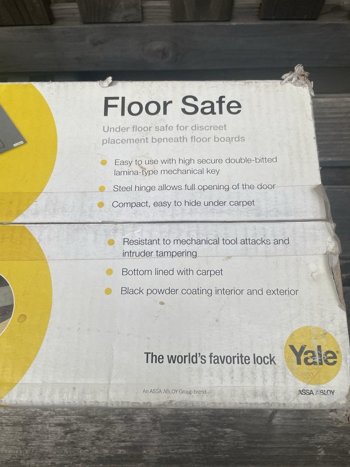Yale Black Floor Safe Easy Installation And Brand New In Original ...