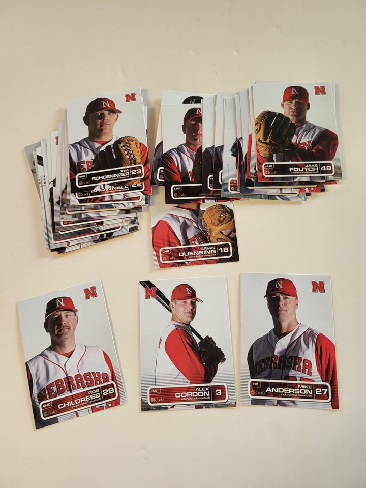2003 Alex Gordon Nebraska Cornhusker Baseball Freshman Rookie card rare ...