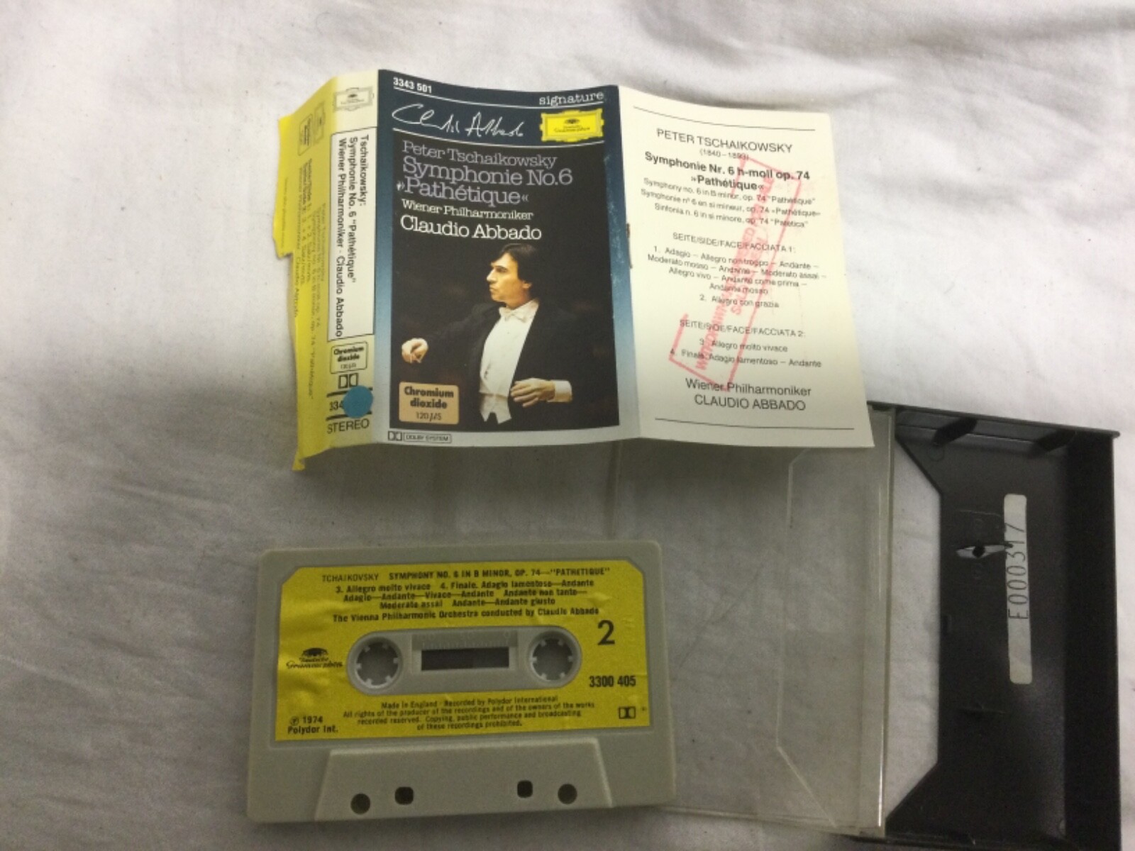 Deutsche Grammophon DG Bundle X4 Cassettes. Various. TSCHAIKOWSKY ...