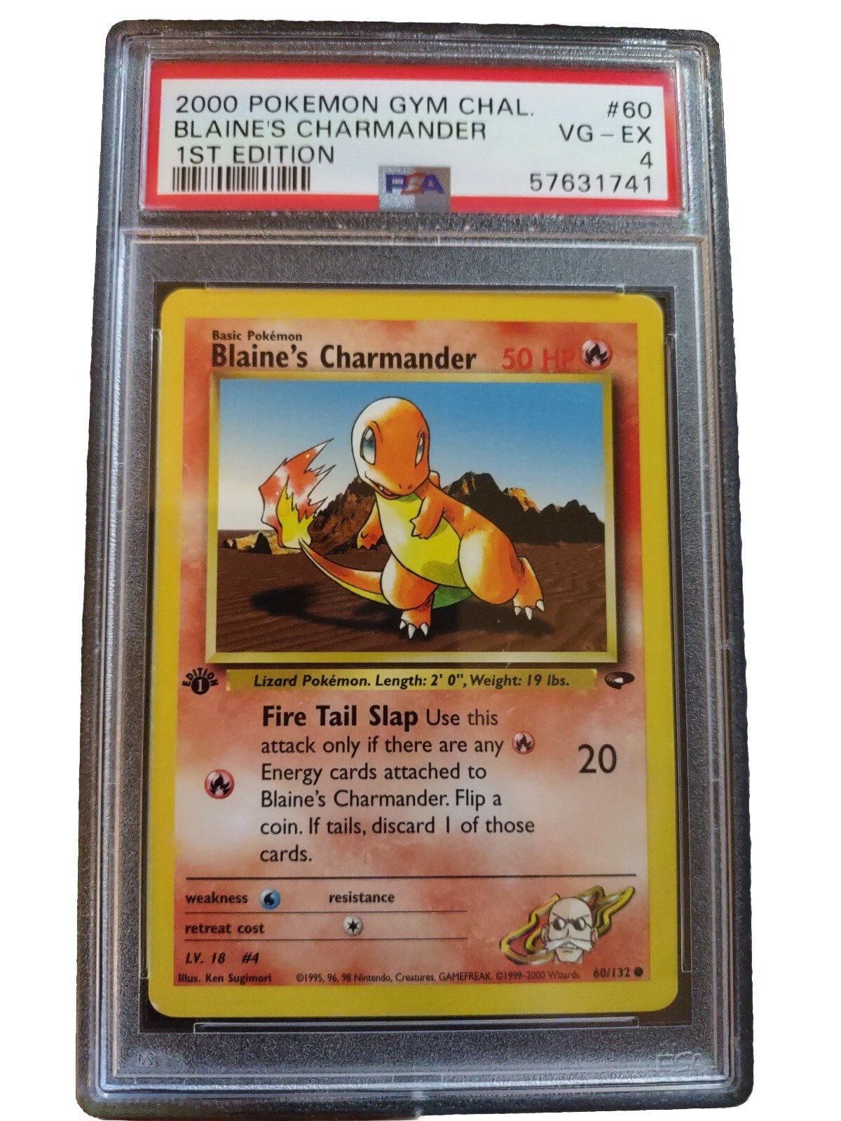 Blaine's Charmander 1st edition PSA 4 | eBay