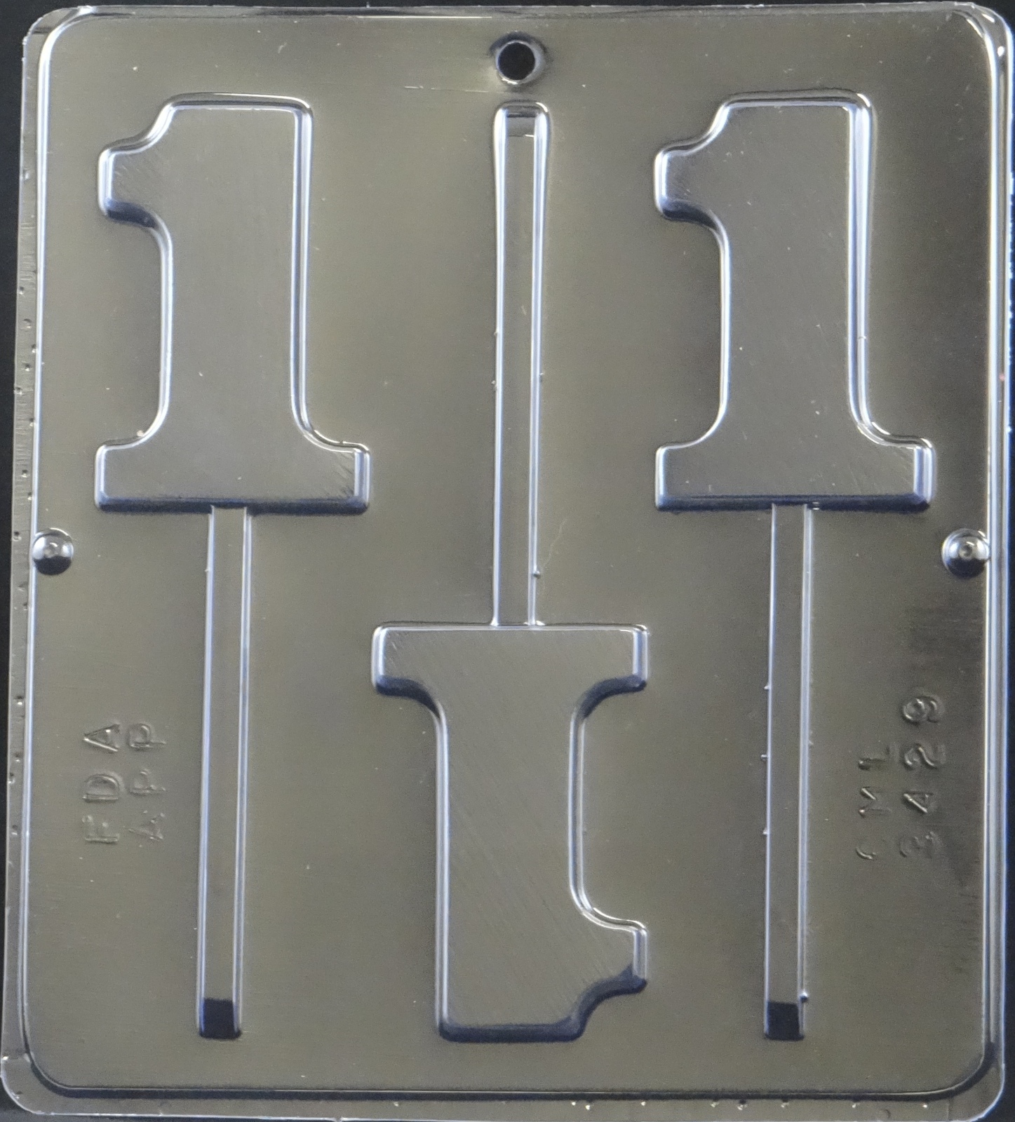 Number 1 Lollipop Chocolate Candy Mold 1# Birthday 3429 NEW | eBay