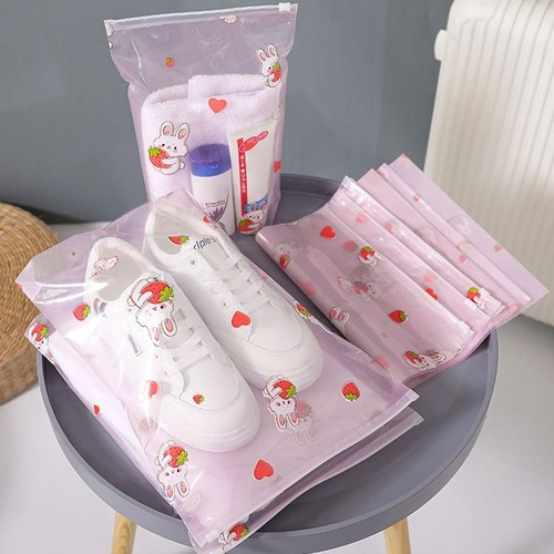 5Pcs Packing Organizer Storage Bags PVC Partition Bag Clothes Underwear ...