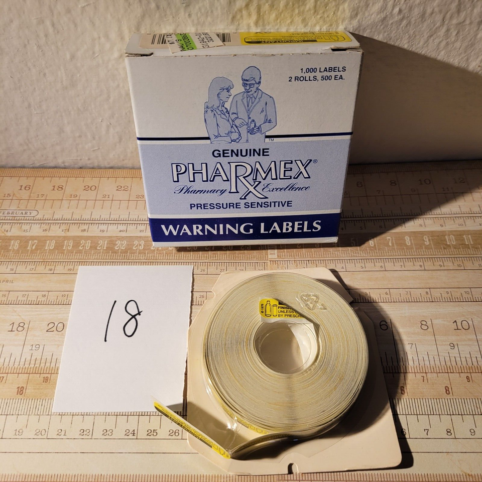 VTG Patient Advisory/Pharmacy Labels RX Bottles "Finish This Medication ...