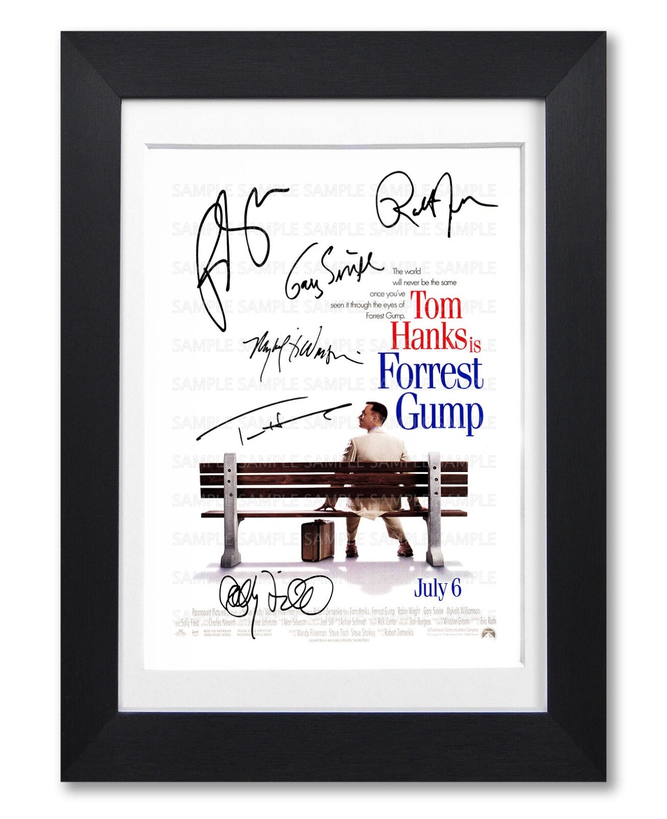 FORREST GUMP MOVIE CAST SIGNED POSTER PRINT PHOTO AUTOGRAPH GIFT FILM ...