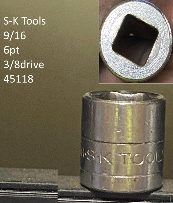 USA MADE 9/16" Sockets 6pt 12pt 1/4 3/8 1/2 Dr Proto NAPA, many Vintage ...