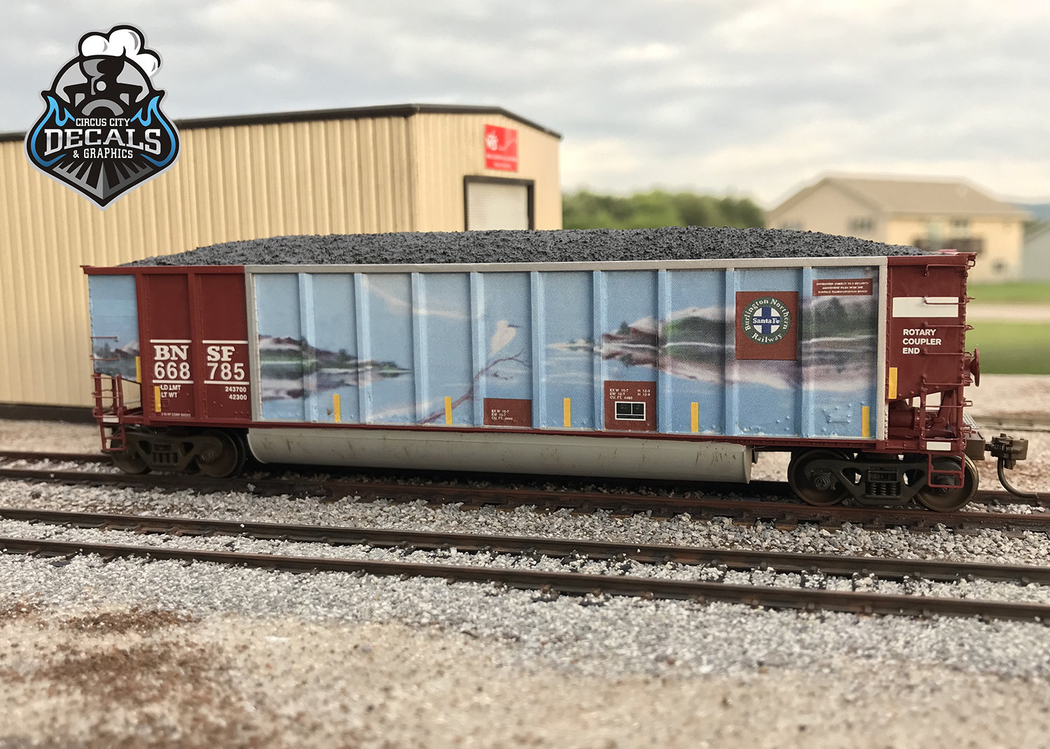 BNSF Coalporter Bethgon #668785 Whale Graffiti N Scale | eBay