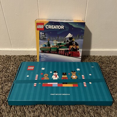 LEGO Holiday Lot: Set #40700 Winter Christmas Train Creator/Craft Set ...