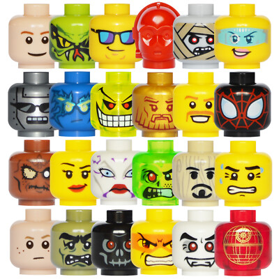 LEGO® Minifigure Heads - Your Choice of Different Designs & Patterns | eBay