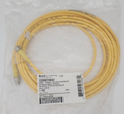 BRAD CONNECTIVITY 1200870667 3P Male/Female STR/STR 5M 24/3C Coupler ...