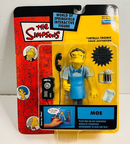 The Simpsons Moe World of Springfield Interactive Figure Playmates 2000 ...