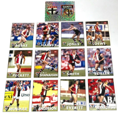 POPULAR-1996 Select AFL Stickers Base Team Set St. Kilda (13) | eBay ...