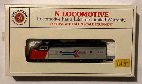 Vintage Bachmann N Scale EMD F9 Diesel Locomotive Amtrak #505 - New | eBay