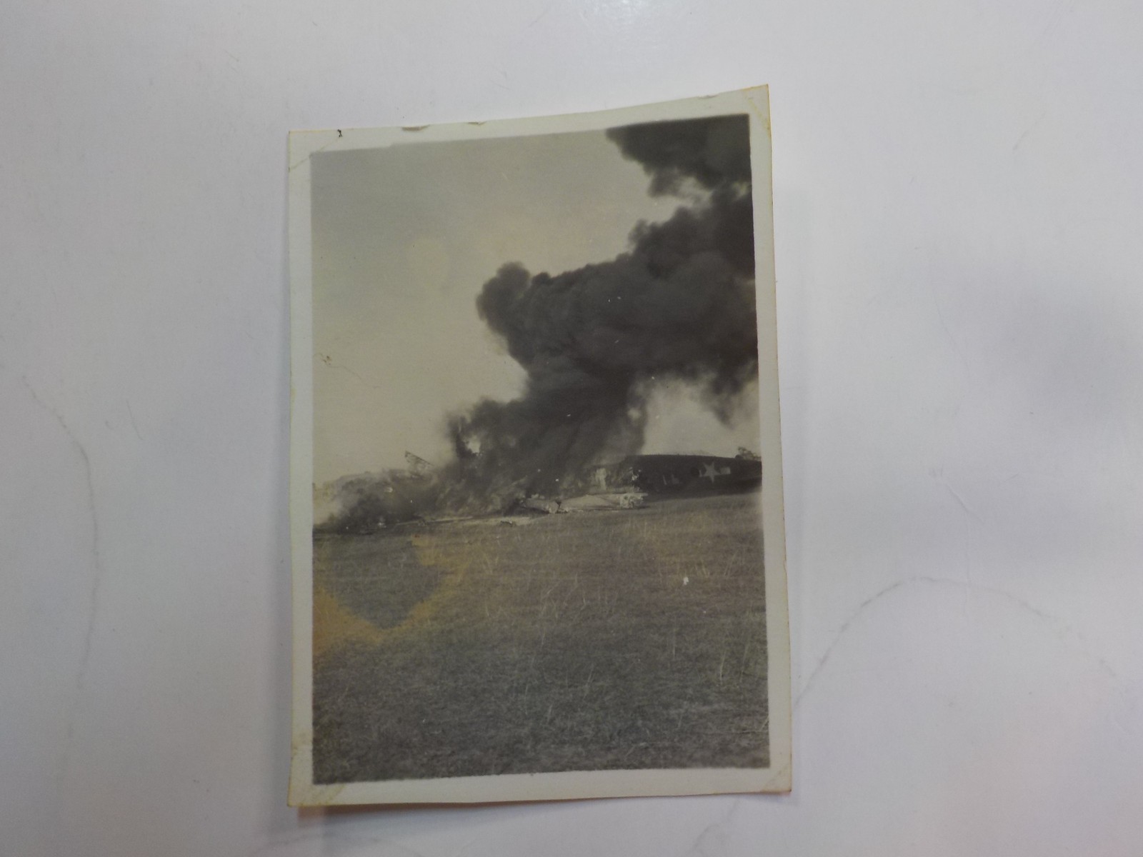 WW2 Photo Military Aircraft On Fire World War Two WW 2 Photograph ...