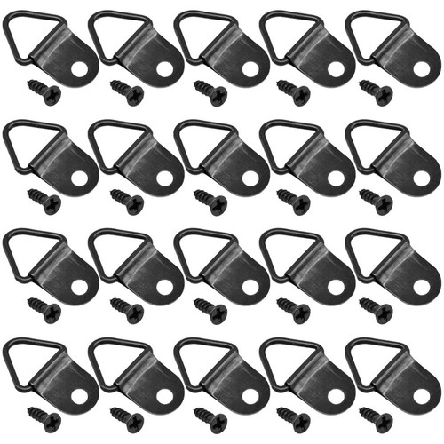 100Pcs Picture Hanger Hooks 22mm Small D Ring Single Hole Picture ...