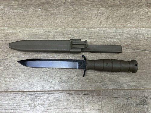 Glock Field FM 78 Olive Drab Fixed Blade Knife W/ Sheath & 6.5" Black ...