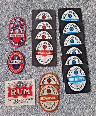 Yates & Jackson Beer Labels Rum | eBay UK