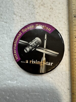 Vintage NASA - International Space Station Button | eBay