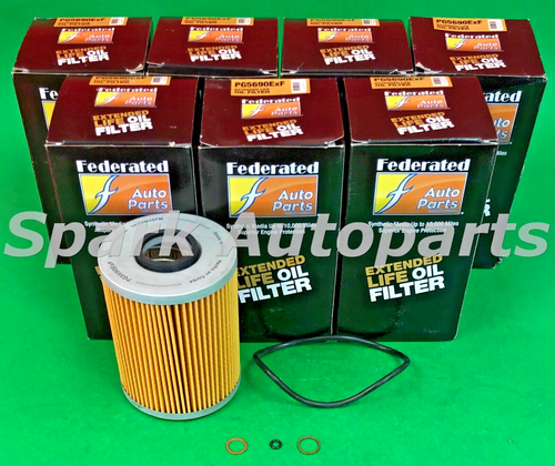 Lot of 7 Engine Synthetic Oil Filter FEDERATED PG5690EXF For BMW Z4, M3 ...