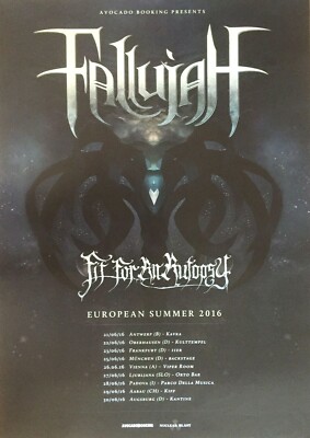 FALLUJAH 2016 TOUR - orig. Concert Poster - Konzert Plakat - DIN A1 ...