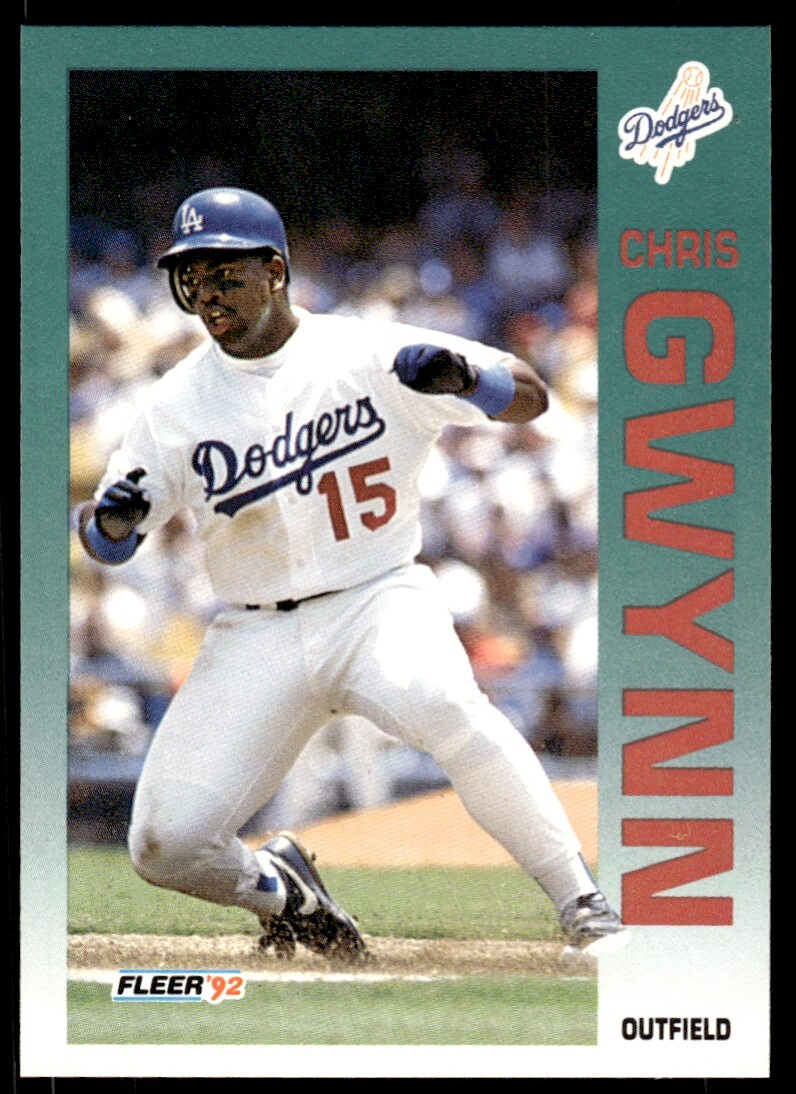 1992 Fleer Baseball Card Chris Gwynn Los Angeles Dodgers #457 | eBay