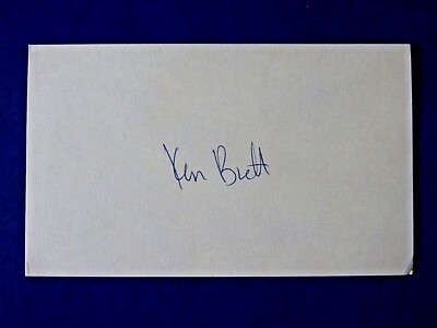 KEN BRETT SIGNED 3x5 INDEX CARD ~ PIRATES d. 2003 ~ 100% GUARANTEE | eBay