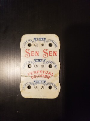 Early 1900's baseball counter still in working condition made by Sen ...