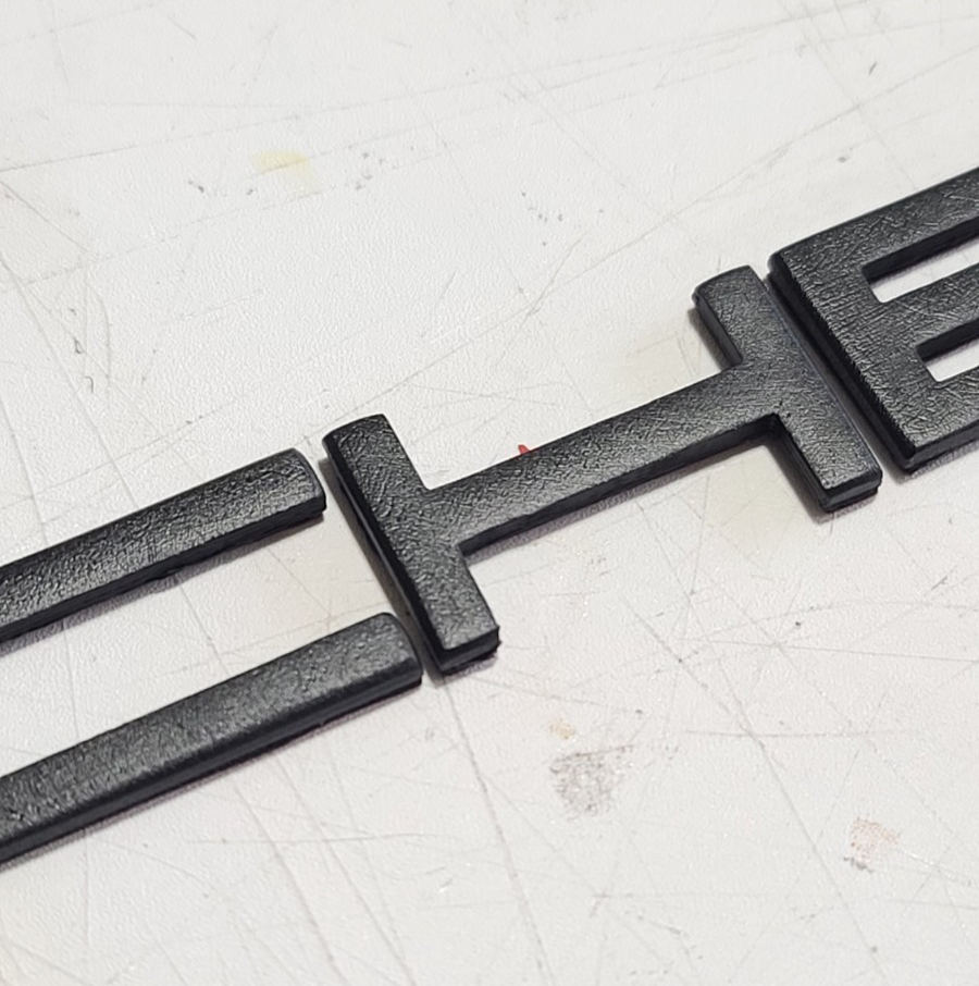 PORSCHE Matte Black Emblem Badge Replacement Letters for rear of car | eBay