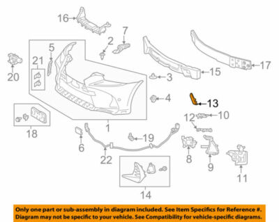 53126-53100 Toyota Moulding, radiator grille, center lh 5312653100, New ...