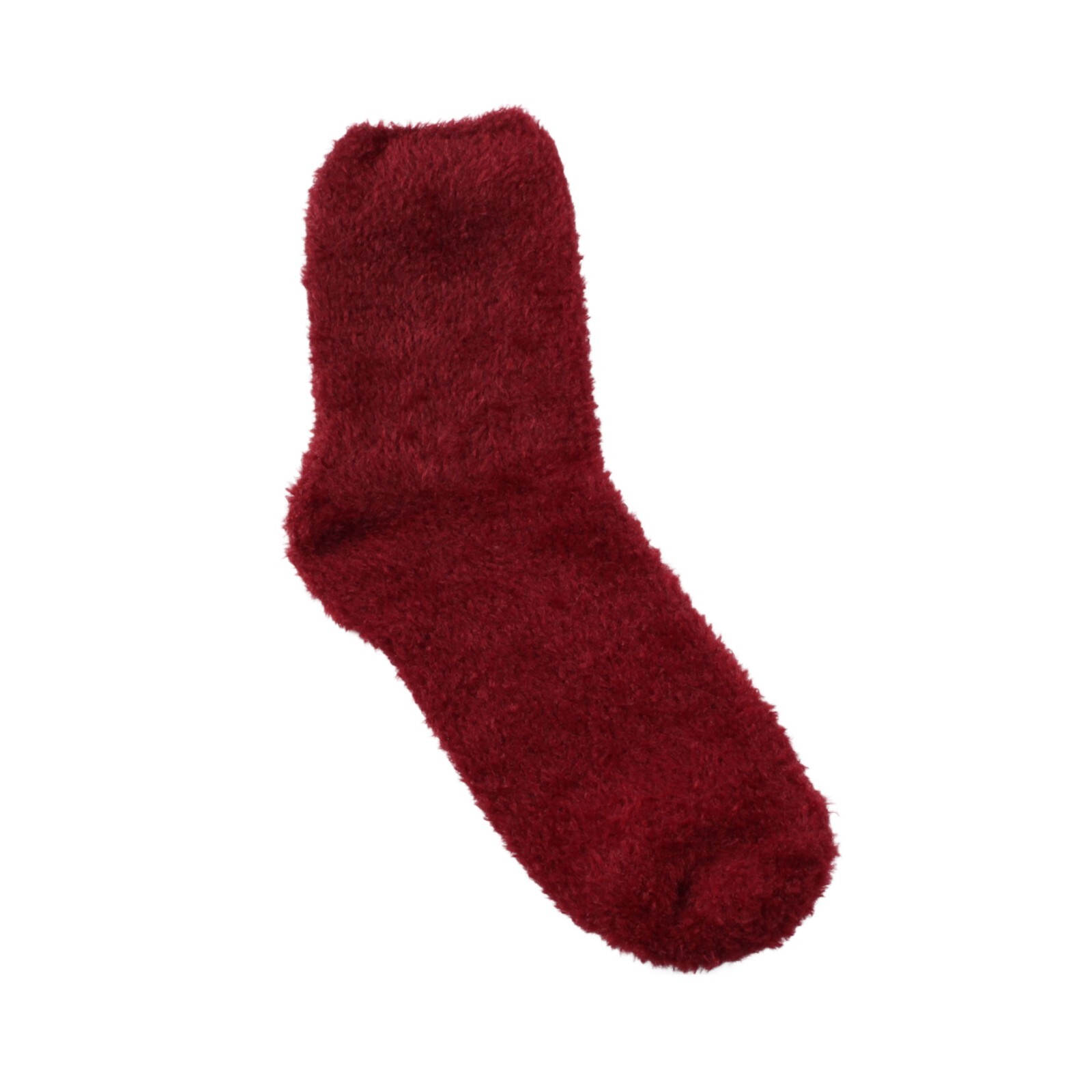 Burgundy Red Fuzzy Socks 4 Pack Womens | eBay