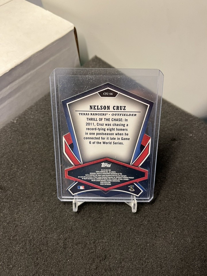 Nelson Cruz 201 Topps Chrome Cut to the Chase Die Cut Refractor card ...