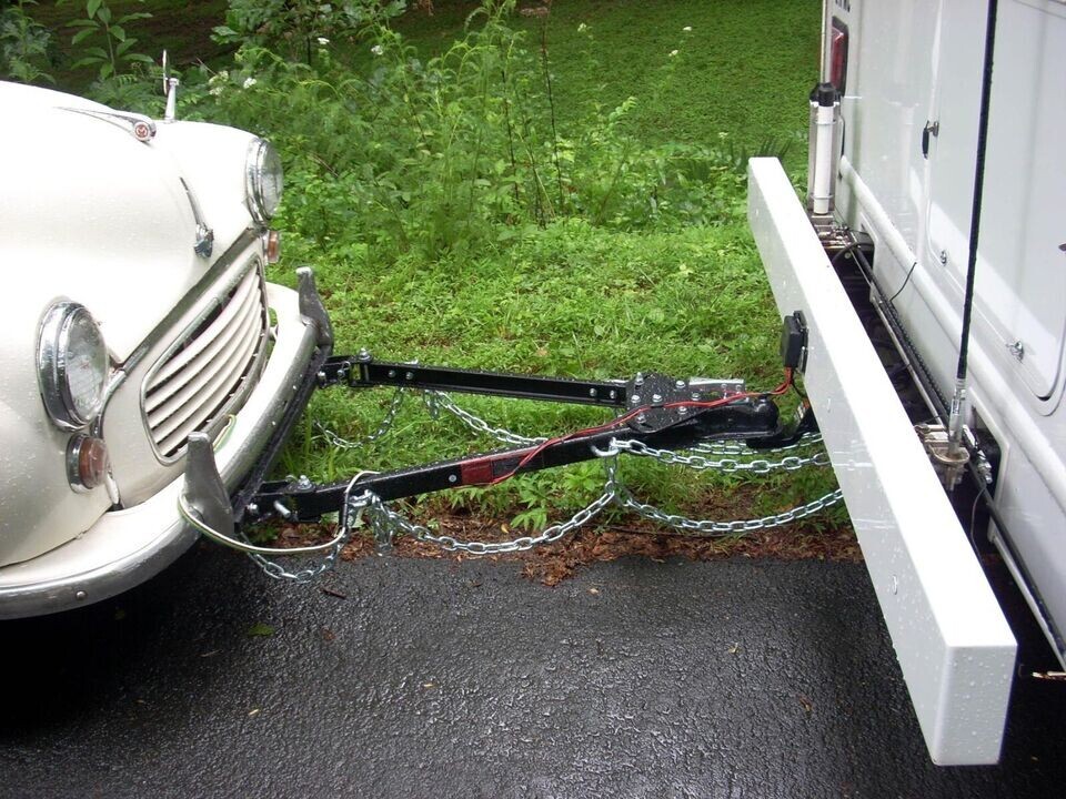 Adjustable Tow Bar Bumper Mount Tow Bar 5000 lbs Fit 2'' Ball With ...