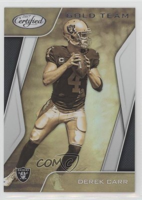 2017 Certified Gold Team Derek Carr #GT-DC | eBay