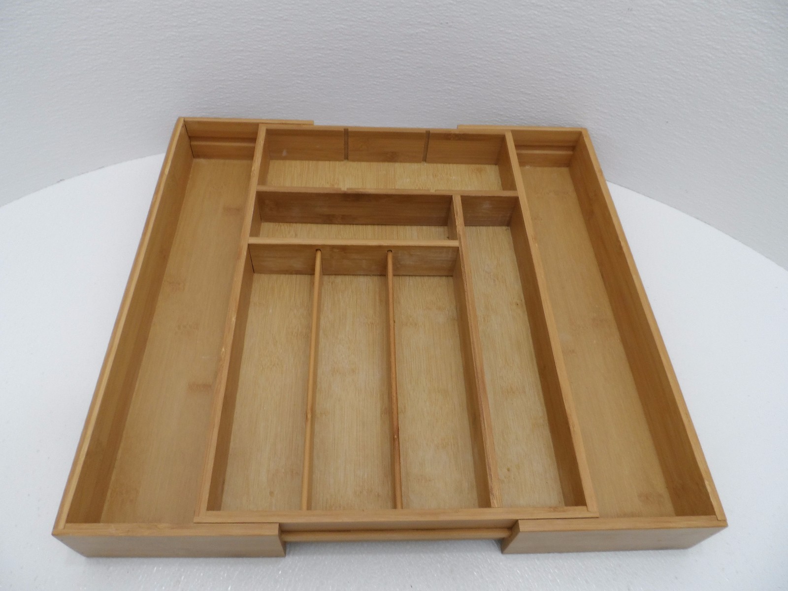 Organizer 6-8-Slot Expandable Bamboo Drawer Organizer Large Tray 18"X ...
