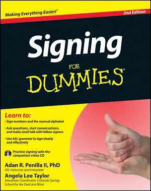 Signing For Dummies, with Video CD - Paperback, by Penilla II Adan ...