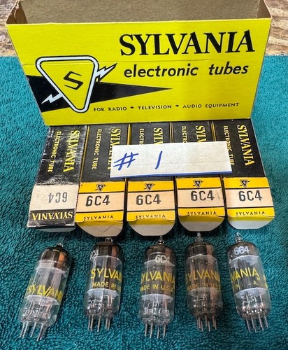 5 6C4 Altec Fisher Scott preamplifier amplifier radio tuner tubes Tube ...