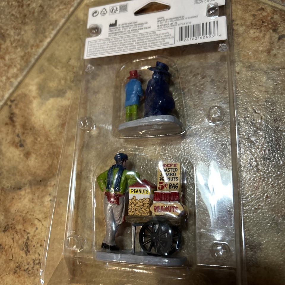 LEMAX Roasted Peanut Treats Holiday Village Food Cart -set of 2 | eBay