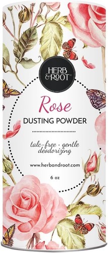 Herb & Root Body Powder Gift Set, 3 Talc-Free Scents: Lavender, Rose ...