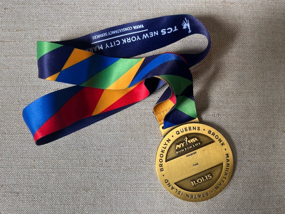 2015 TCS New York City Marathon Finisher Medal w/Ribbon 11.01.15 - Free ...