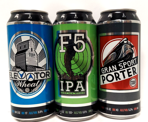 3X COOP ALE WORKS - 16 oz Beer Craft Beer Cans - Oklahoma City, OK | eBay