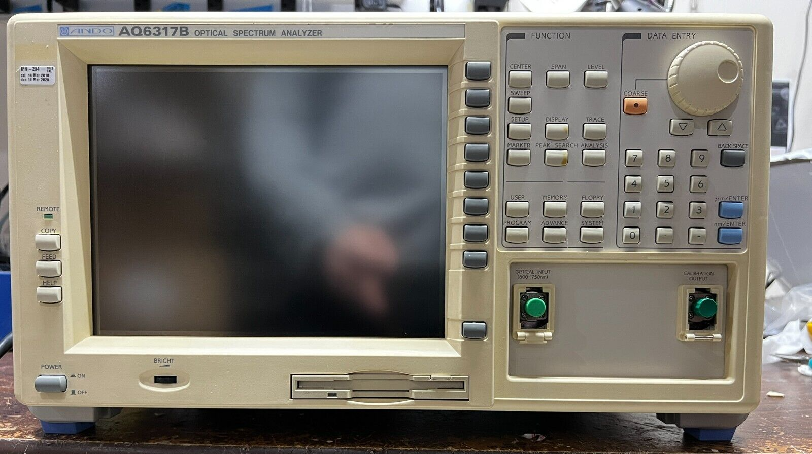 Tested and Calibrated Ando AQ6317B Optical Spectrum Analyzer ~ 86142A ...