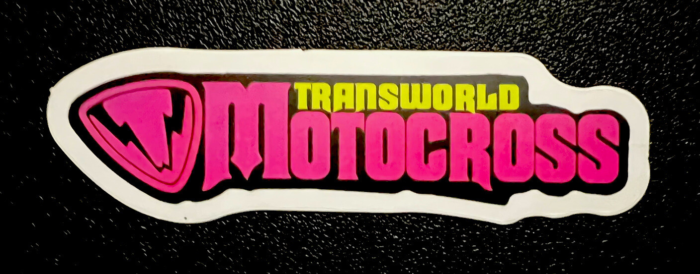 Transworld Motocross Magazine Sticker Matte Finish Approx Size 3”X 3/4 ...