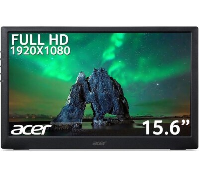ACER PM161Q Full HD 15.6" IPS Portable Monitor - Black 4710180364774 ...